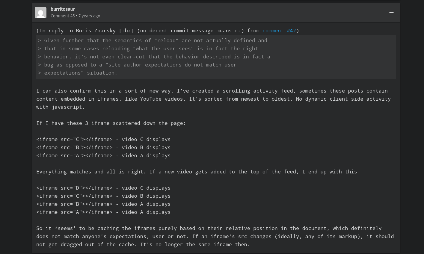An 18 years old bug | mizu.re