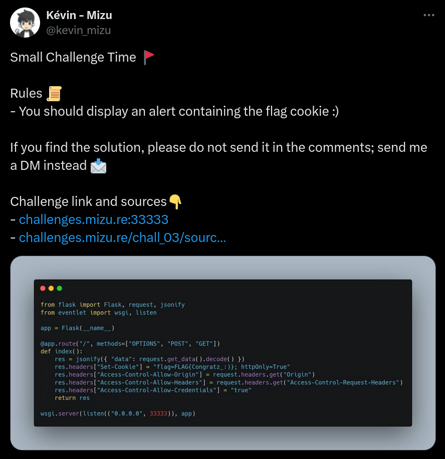 Twitter challenge | Eventlet Client Side Desync | mizu.re